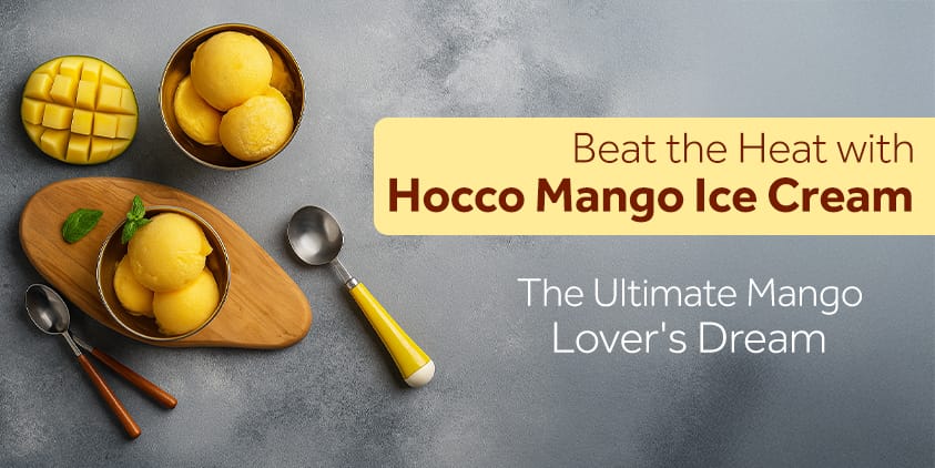 Delicious Homemade Hocco Mango Ice Cream